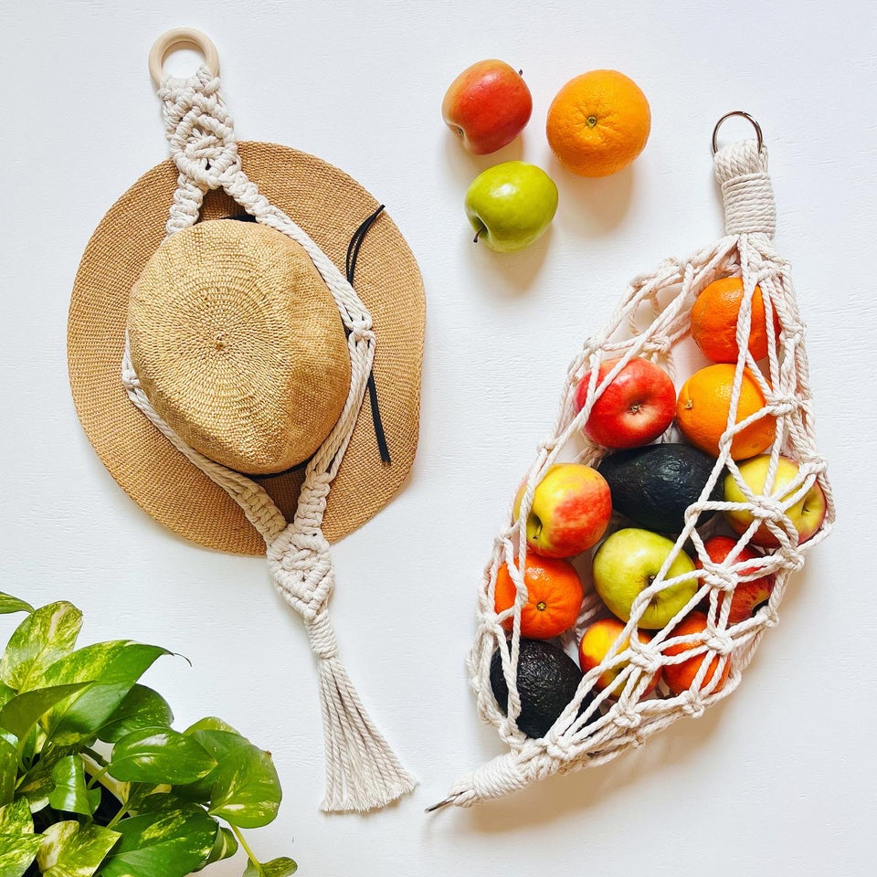 Macrame Hat & Cap Hangers | Stylish & Functional Hanging Solutions ...