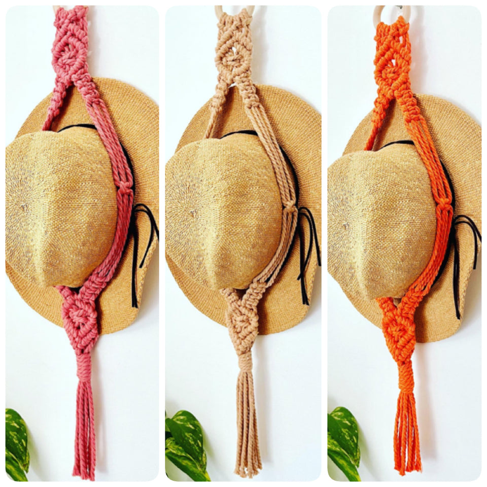 Macrame Hat & Cap Hangers | Stylish & Functional Hanging Solutions ...