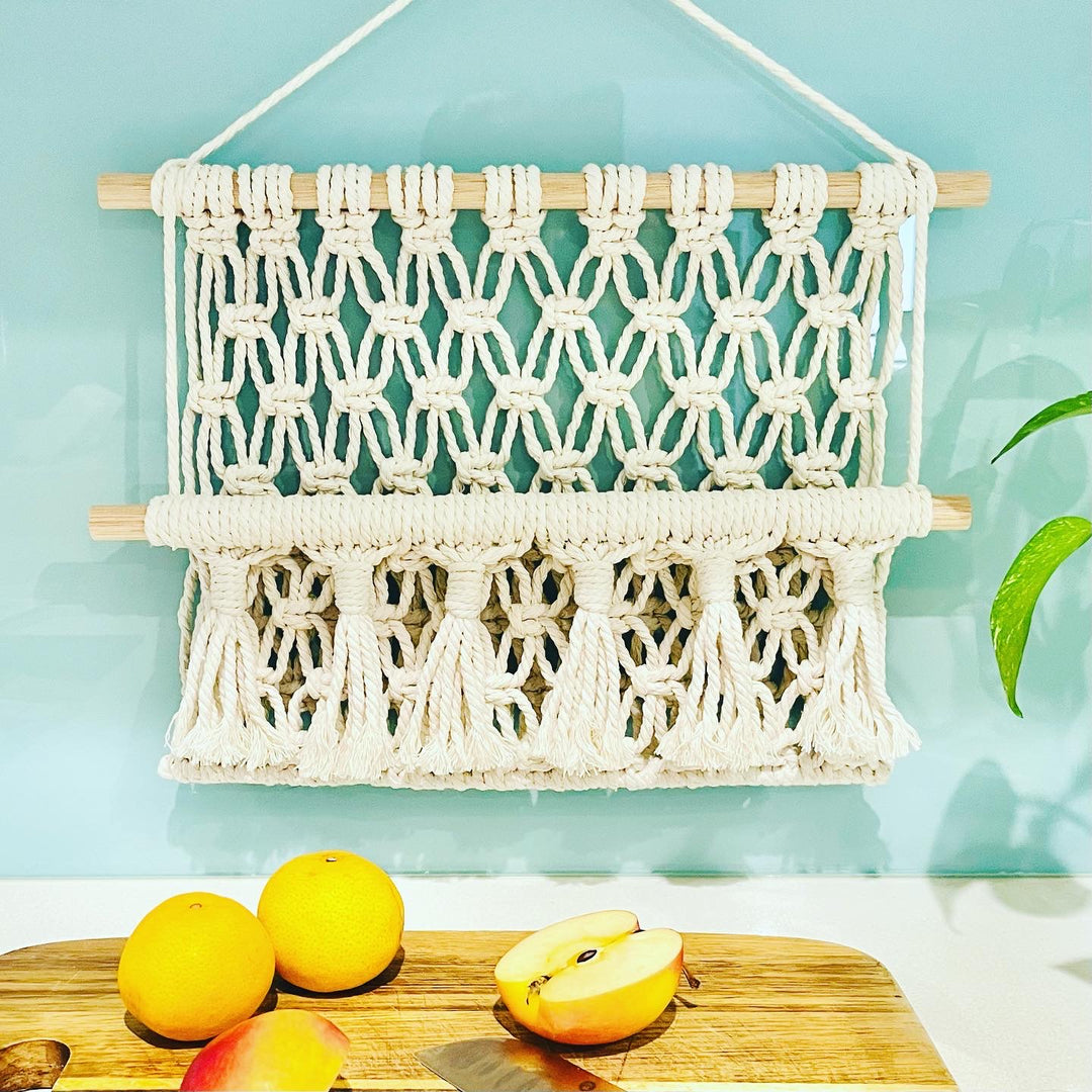 Macrame Wall Storage & Shelves| Stylish & Functional Hanging Solutions ...